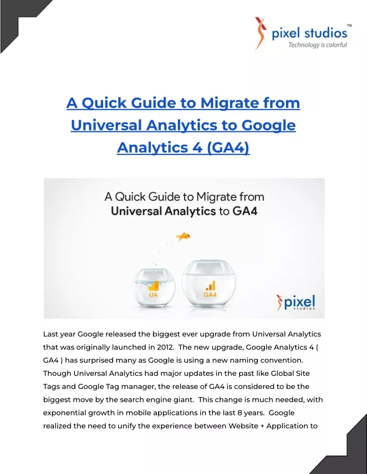 PPT - A Quick Guide to Migrate from Universal Analytics to Google Analytics 4 (GA4) PowerPoint ...