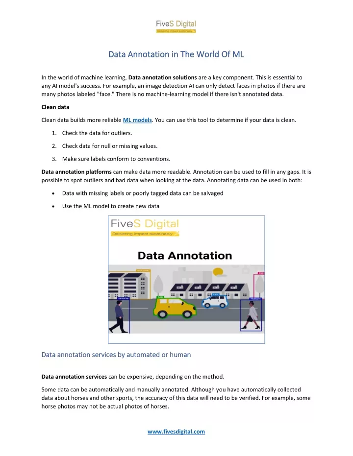 PPT - Data Annotation in The World Of ML PowerPoint Presentation, free ...