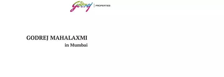 PPT - Godrej Mahalaxmi Apartments in Mumbai Pdf PowerPoint Presentation ...