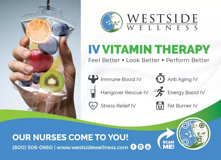 PPT - Mobile Drip IV Hydration Therapy to Feel Better Westside Wellness ...