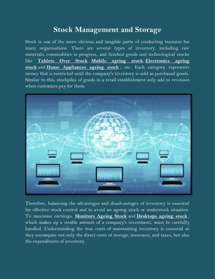 PPT - Stock Management and Storage PowerPoint Presentation, free ...