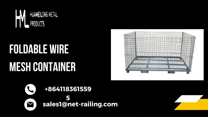 PPT - Foldable Wire Mesh Container PowerPoint Presentation, free ...