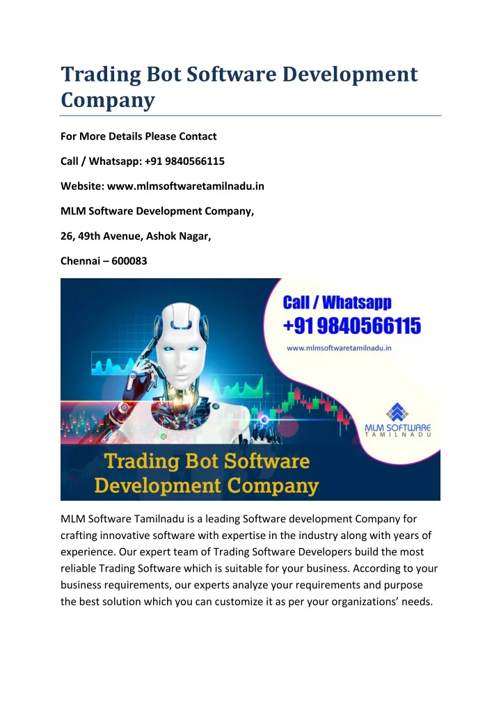 PPT - Trading Bot Software Development Company PowerPoint Presentation ...