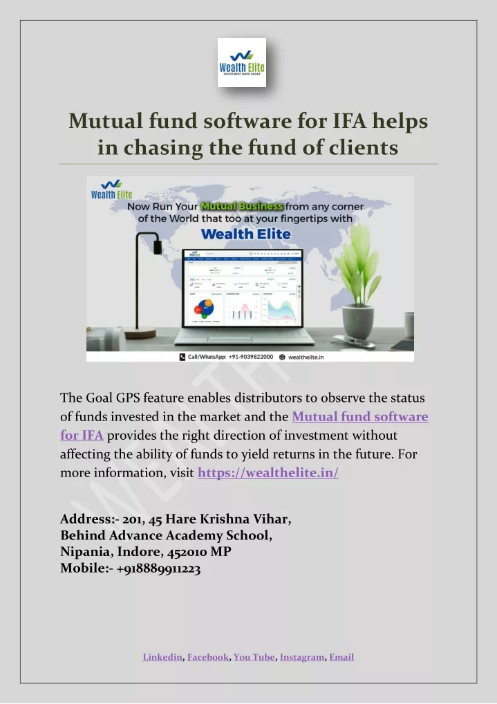 PPT - Mutual fund software for IFA helps in chasing the fund of clients ...