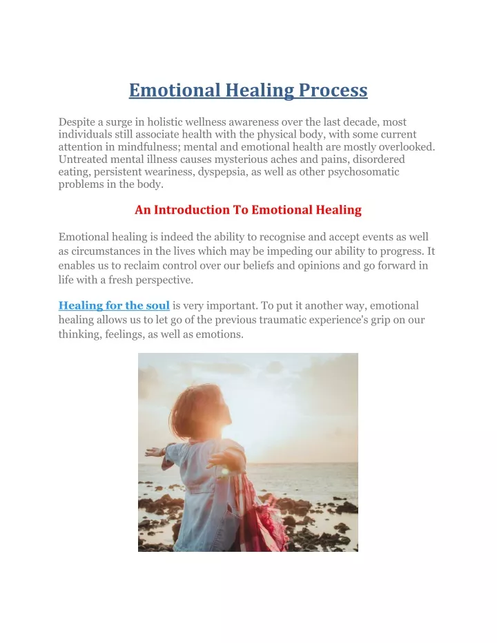 PPT - Emotional Healing Process PowerPoint Presentation, free download ...