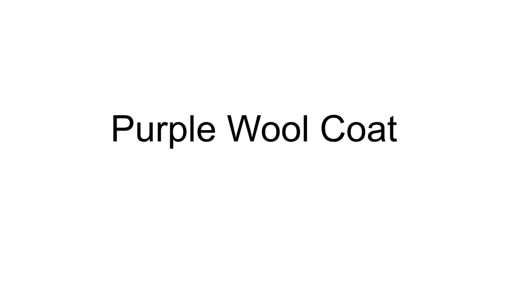 PPT - Mens and womens Purple Wool Coat PowerPoint Presentation, free download - ID:11416870