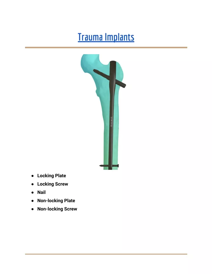 PPT - Trauma Implants PowerPoint Presentation, free download - ID:11416921