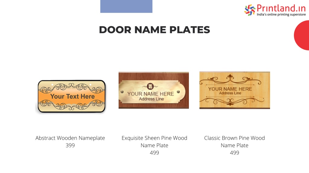 PPT - Name Plate for Door, Door Name Plates, Designer Name Plate ...
