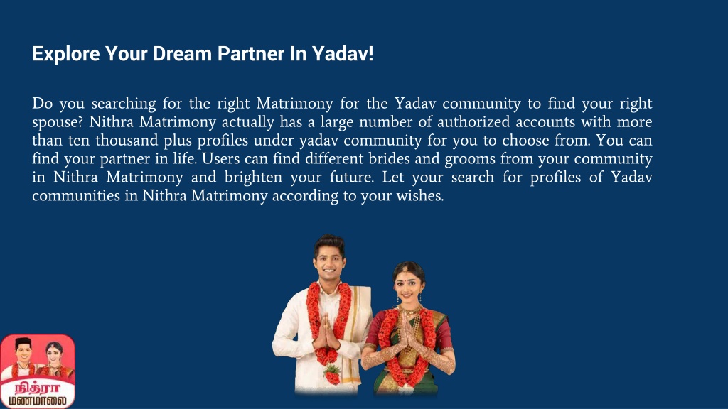 PPT - Trusted Yadav Matrimonial Community Site For Tamil Groom & Bride ...