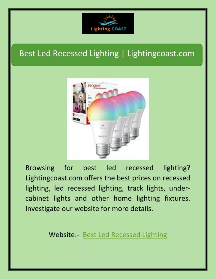 PPT - Best Led Recessed Lighting | Lightingcoast.com PowerPoint ...