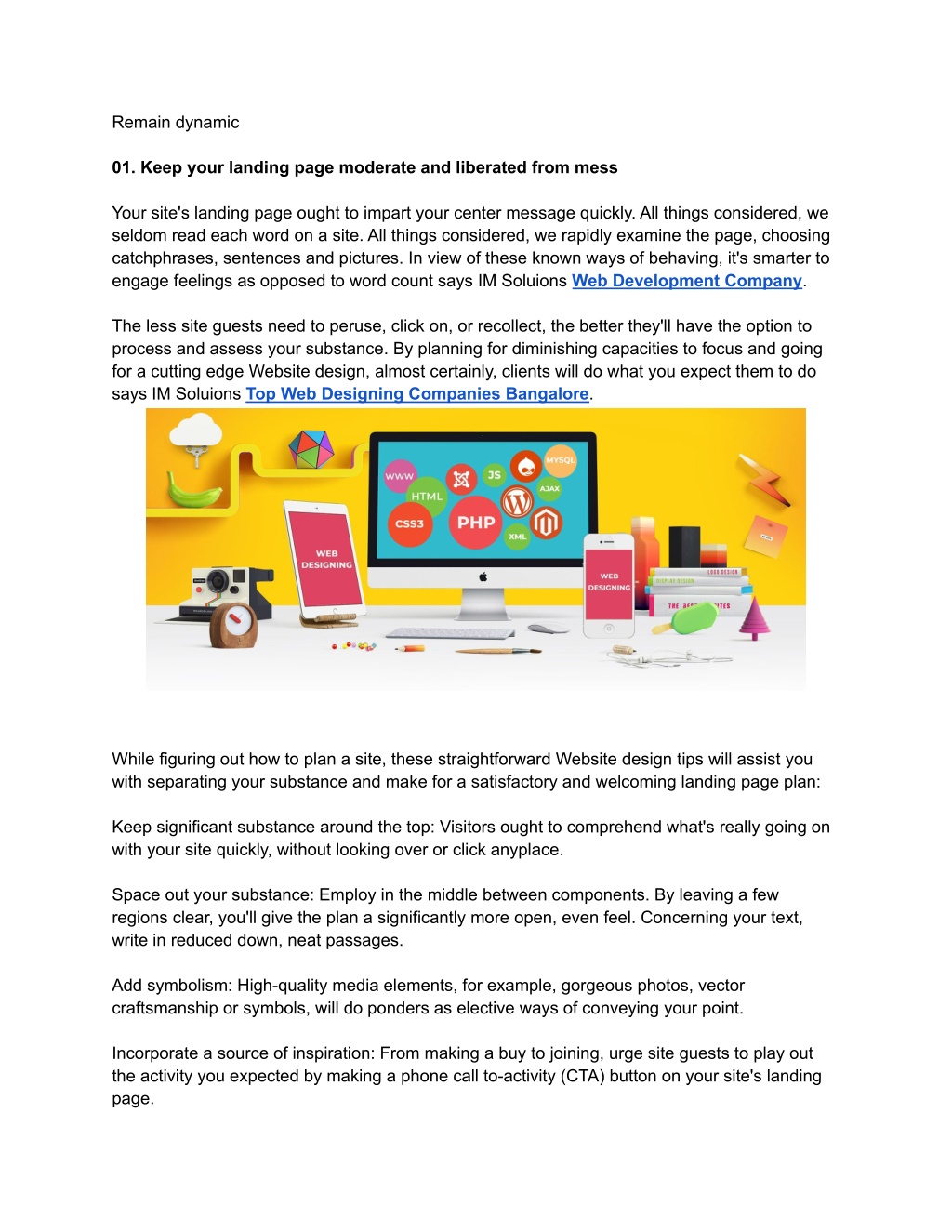 PPT - Website design tips by IM Solutions one of the best Website ...