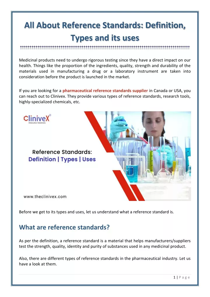 PPT - All You Need To Know About Reference Standards PowerPoint ...