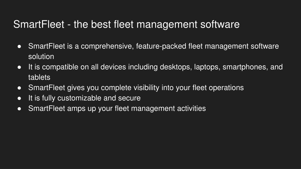 PPT - Which is the best fleet management software for enterprise use ...