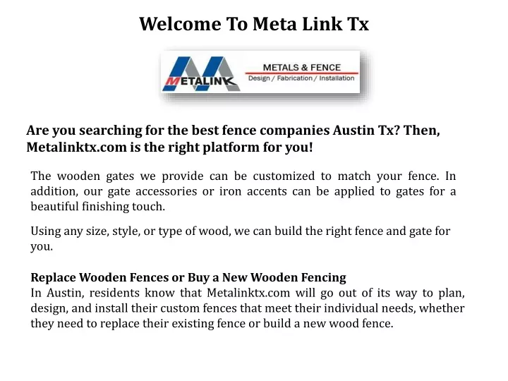 PPT - Get Custom Wood Gates For Fencing PowerPoint Presentation, free ...