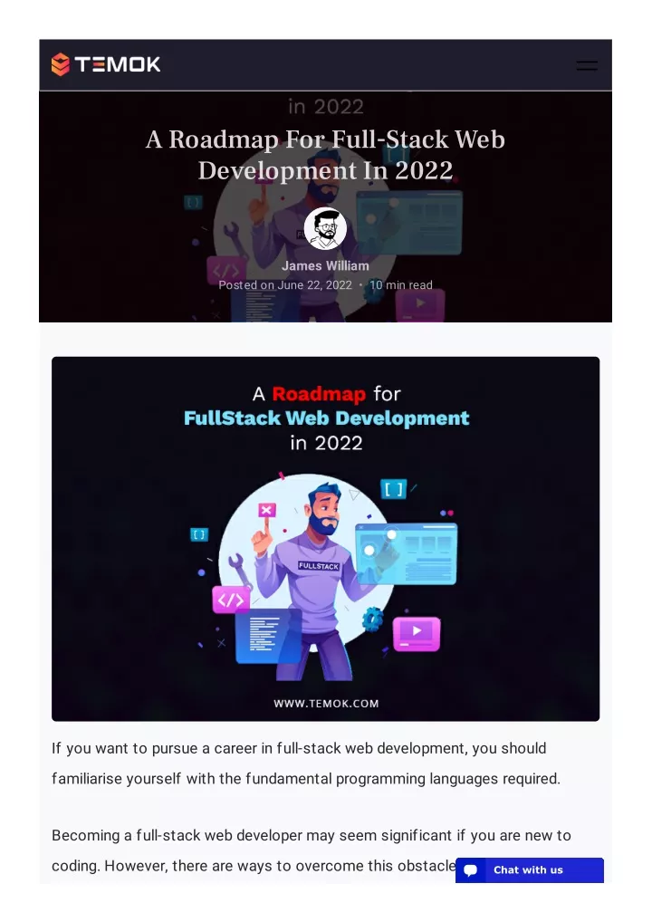 PPT - A Roadmap For Full-Stack Web Development In 2022 PowerPoint ...