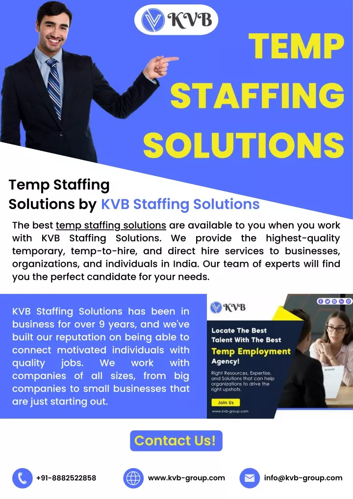 PPT - Temp Staffing Solutions by KVB Staffing Solutions PowerPoint ...
