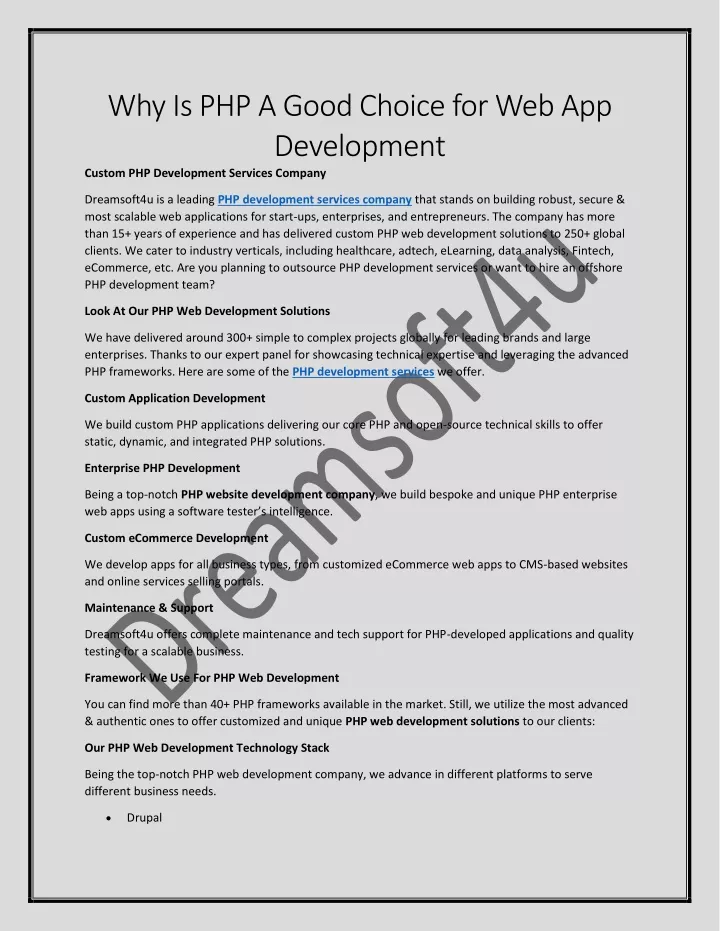 PPT - Why Is PHP A Good Choice for Web App Development PowerPoint ... PPT - Why Is PHP A Good Choice for Web App Development PowerPoint ...