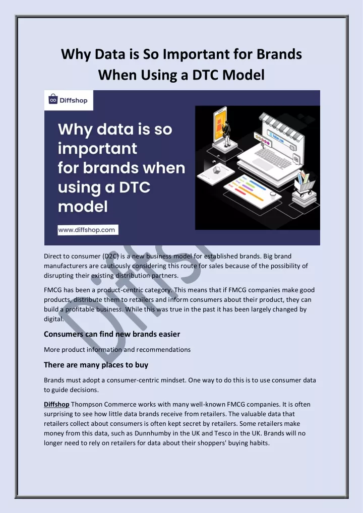 PPT - Why data is so important for brands when using a DTC model ...