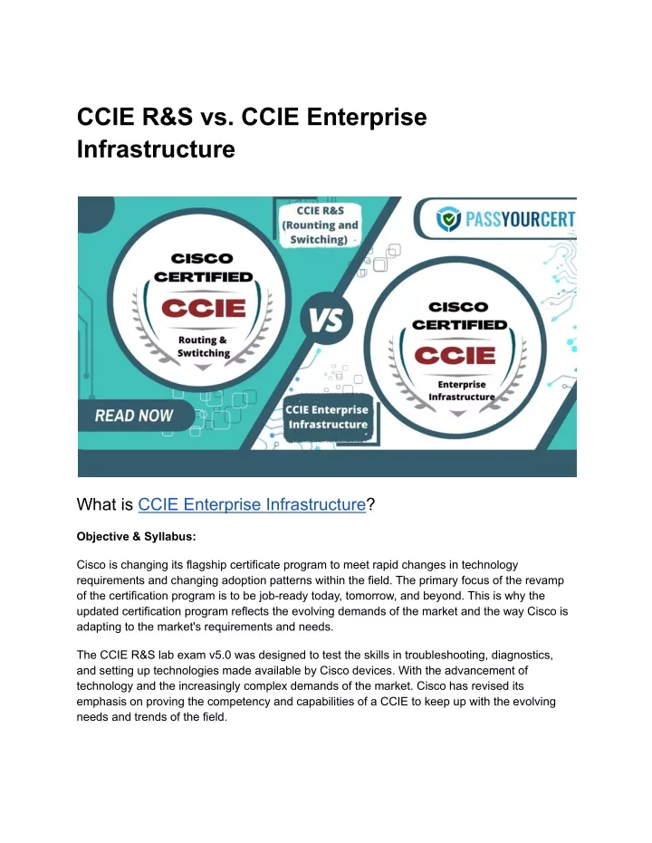 PPT - CCIE R&S vs. CCIE Enterprise Infrastructure PowerPoint ... PPT - CCIE R&S vs. CCIE Enterprise Infrastructure PowerPoint ...