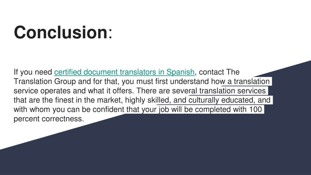 PPT - Things to Consider Before Hiring a Certified Spanish Translation ...