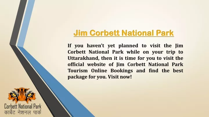PPT - Jim Corbett Park-PPT PowerPoint Presentation, free download - ID ...