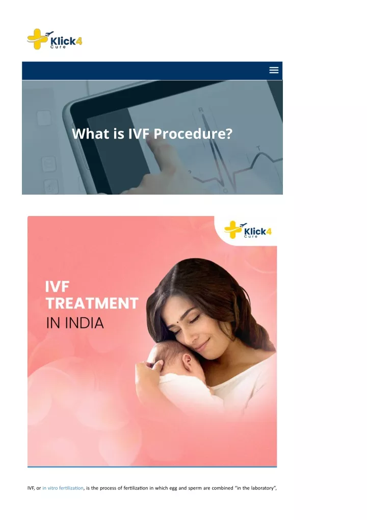 PPT - klick4cure-com-what-is-IVF-Procedure- PowerPoint Presentation ...