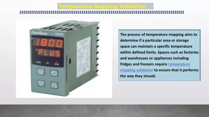 PPT - Temperature Mapping Validation PowerPoint Presentation, free ...