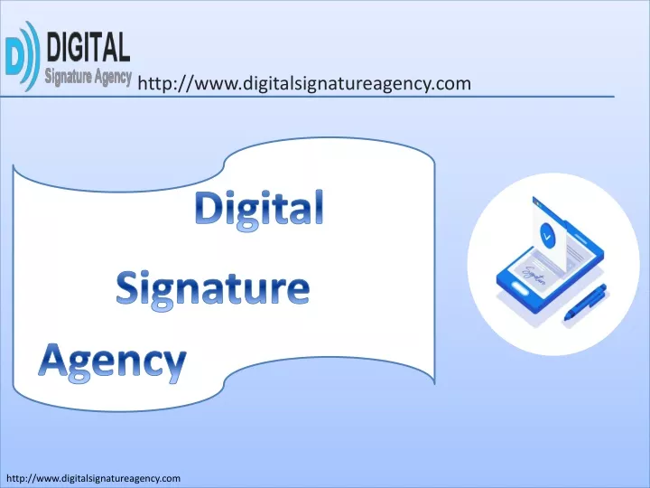 PPT - Digital Signature Agency PowerPoint Presentation, free download ...