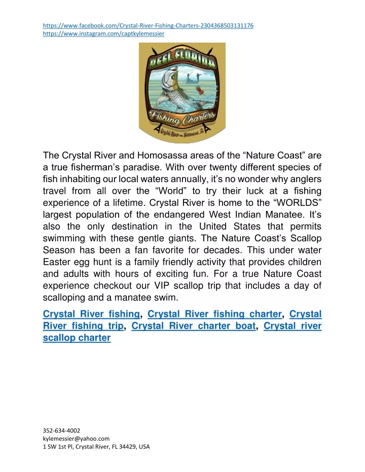 PPT - Crystal River fishing trip PowerPoint Presentation, free download - ID:11429865