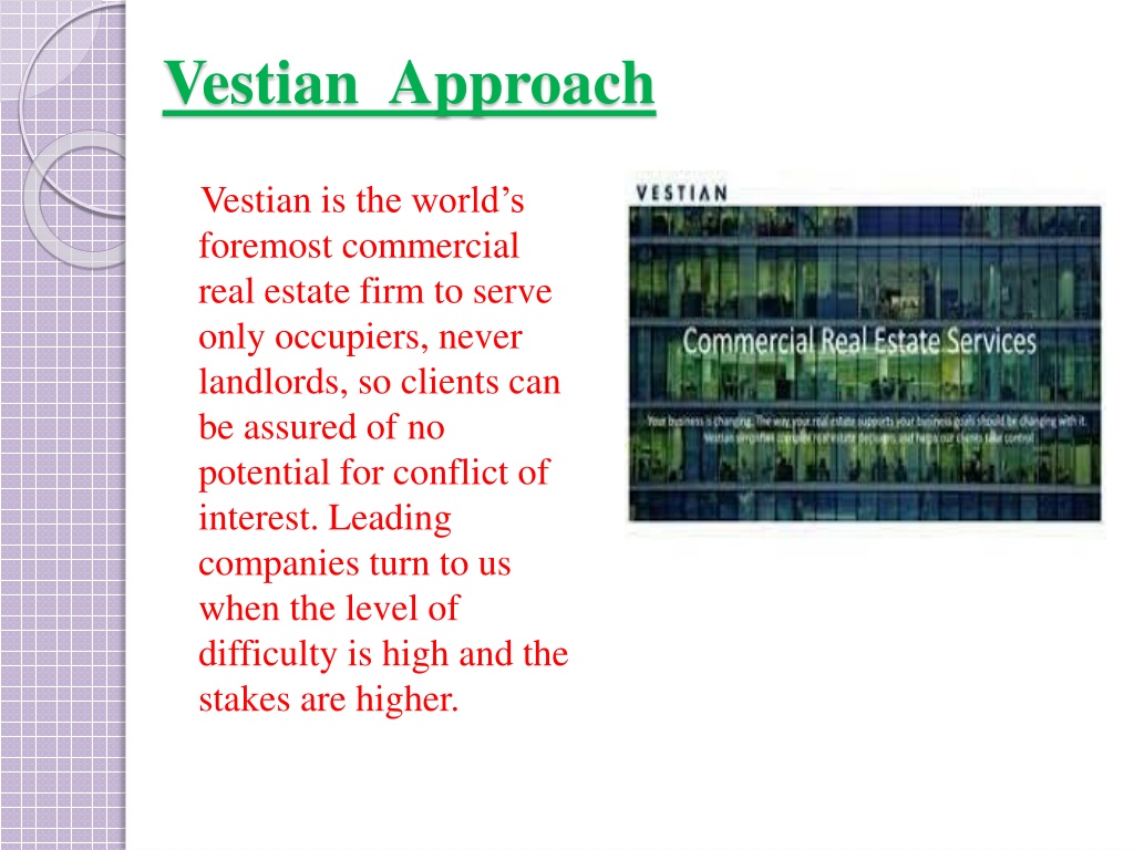 PPT - Vestian | Commercial real estate project management PowerPoint ...