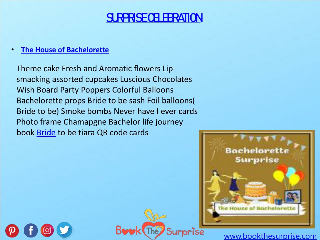 PPT - Book The Surprise bachelorette surprise PowerPoint Presentation ...