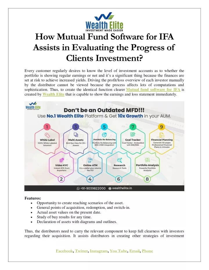 PPT - How Mutual Fund Software for IFA Assists in Evaluating the ...