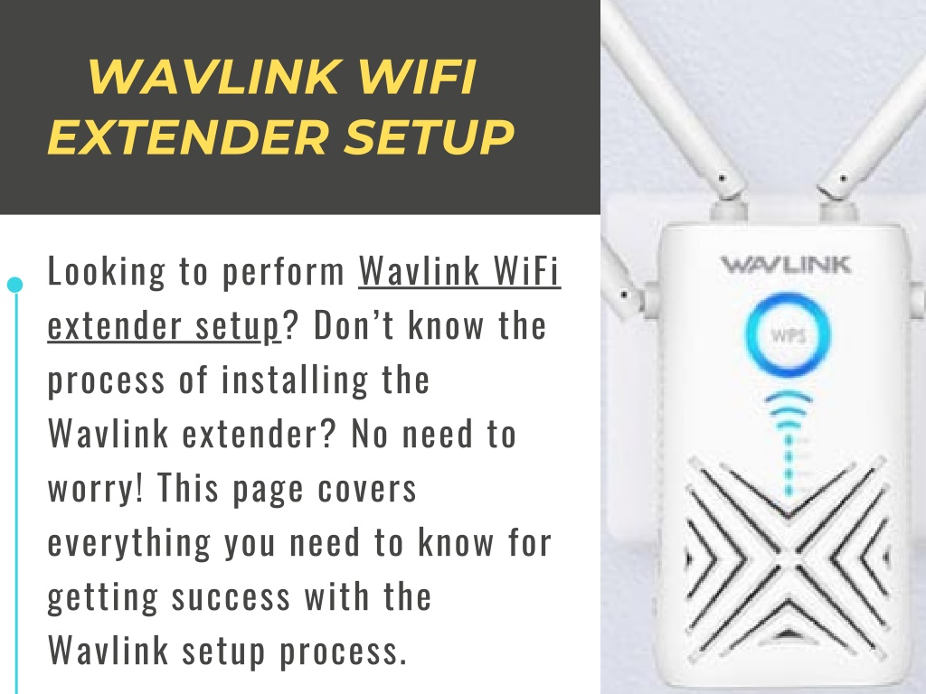 PPT - Wavlink WiFi extender login and troubleshooting tips PowerPoint ...