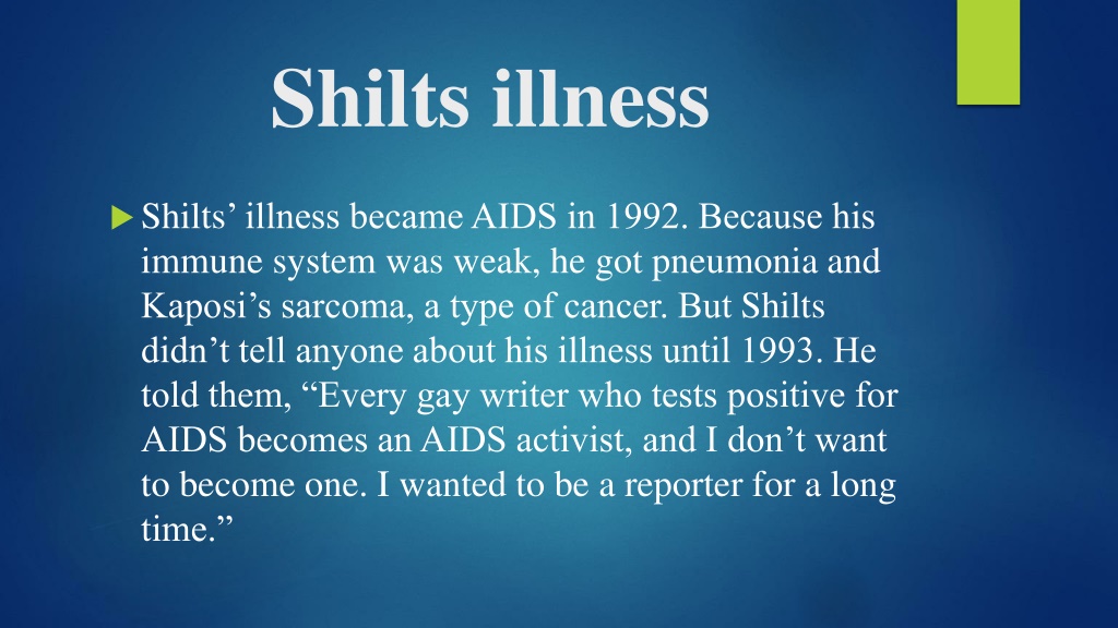 PPT - Randy Shilts Life, Career, Disease, History & Death PowerPoint ...