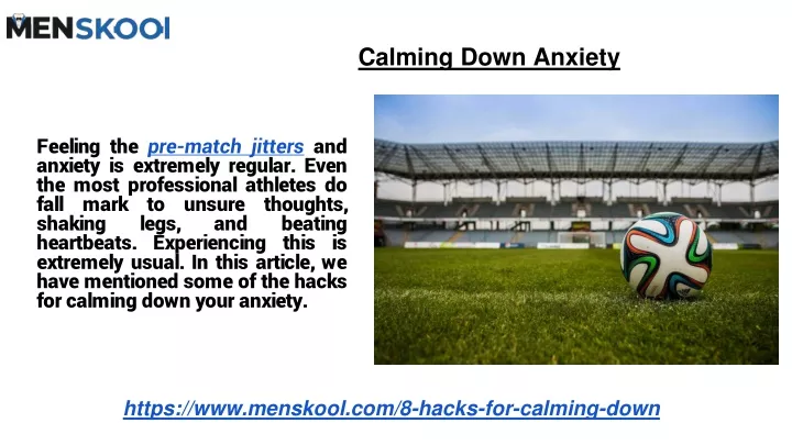 PPT - Calming Down Anxiety PowerPoint Presentation, free download - ID ...