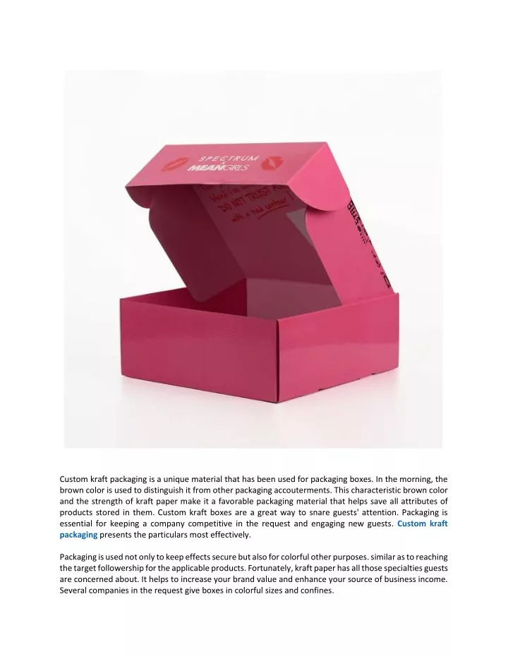 PPT - Benefits of Custom Kraft Packaging Boxes PowerPoint Presentation - ID:11433408