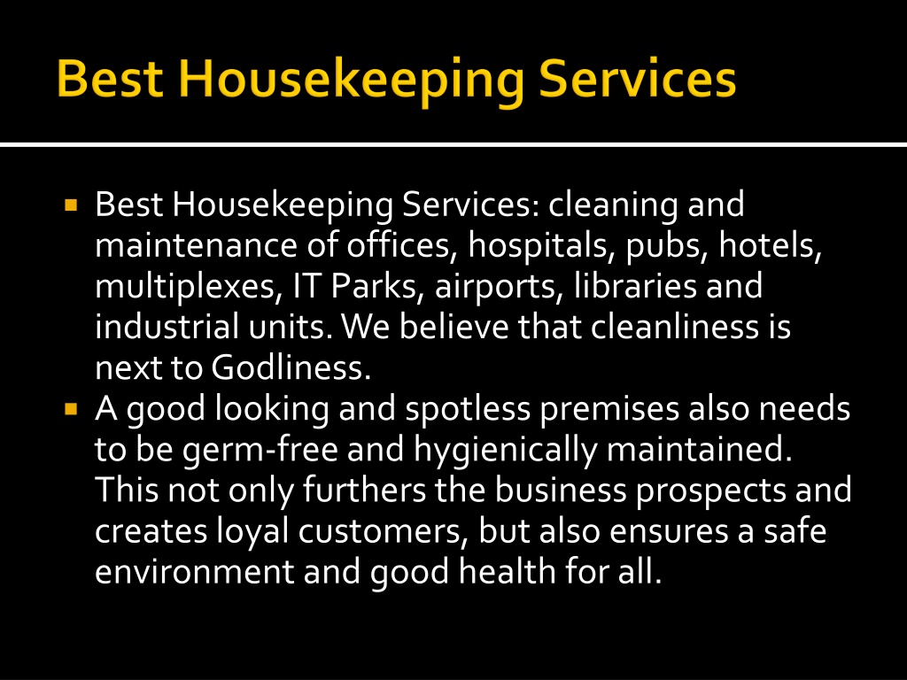 PPT - Leading Housekeeping Services Providers In Gurgaon, India ...