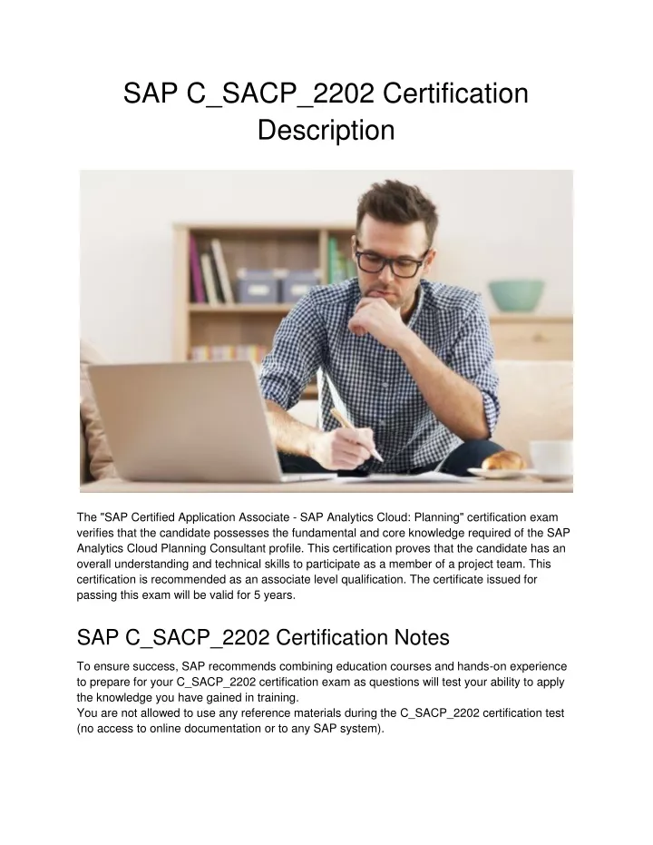 PPT - SAP C_SACP_2202 Certification Description PowerPoint Presentation ...