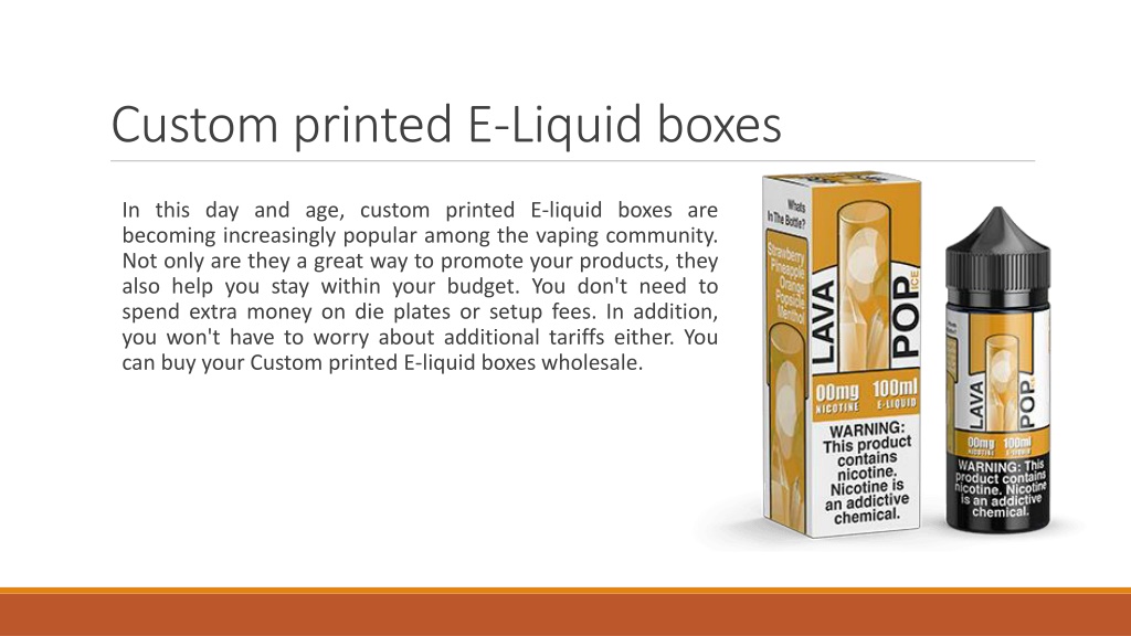 PPT - The Benefits of Custom E-Liquid Boxes PowerPoint Presentation, free download - ID:11434567