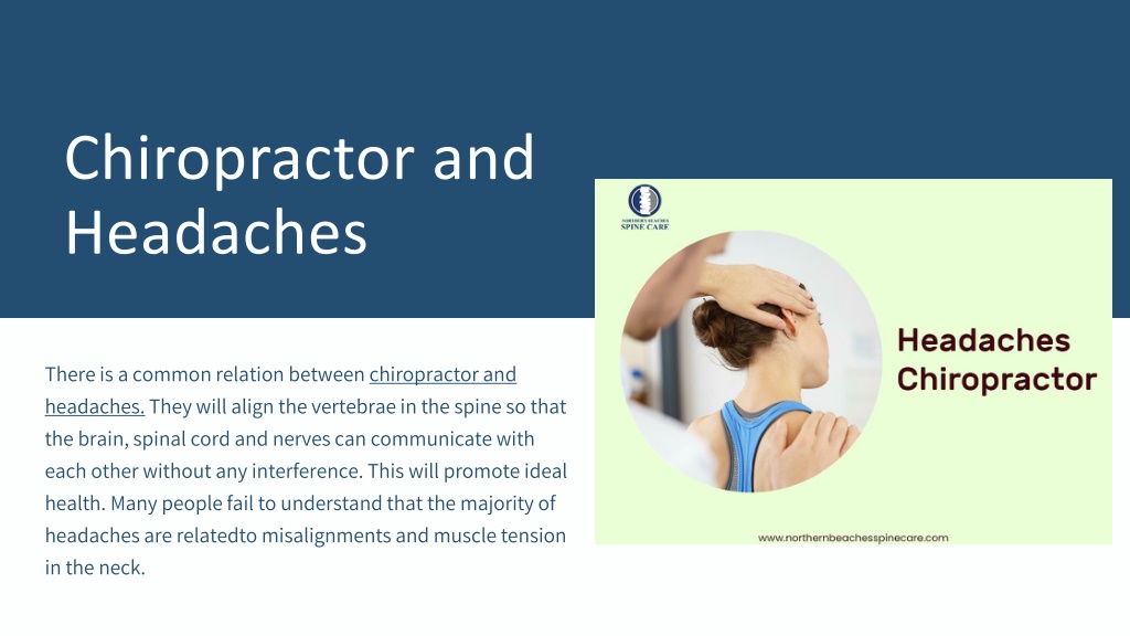 PPT - How Headaches Chiropractor Help You In Easing Headaches And ...