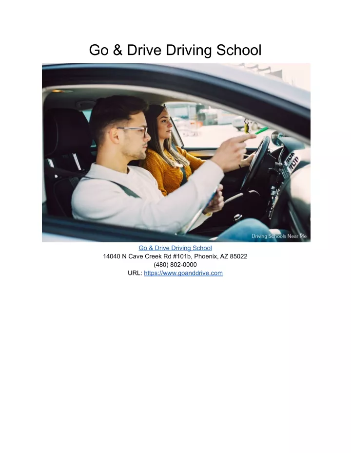 PPT - Go & Drive Driving School PowerPoint Presentation, free download ...