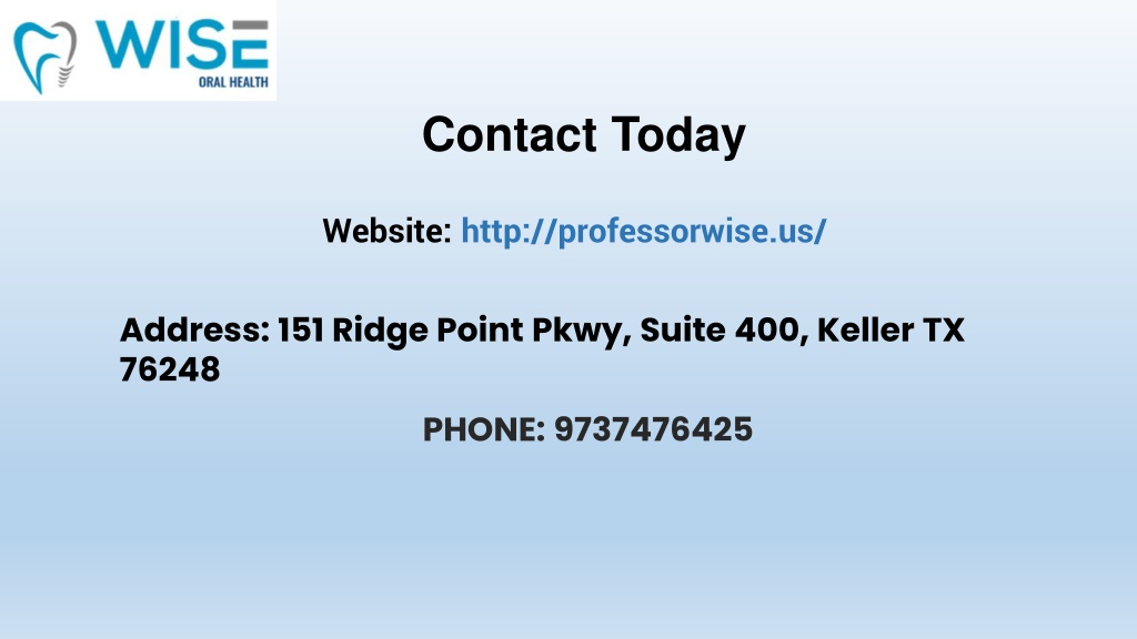 PPT - Get The Best Dental Treatment With Professor Sam Wise PowerPoint ...