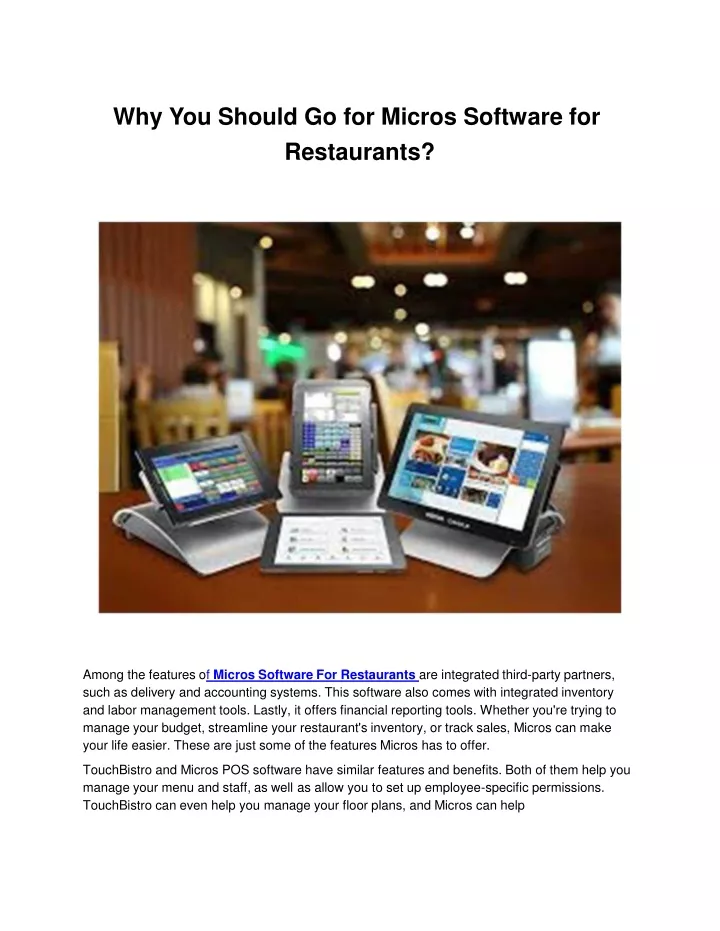 PPT - Why-You-Should-Go-for-Micros-Software-for-Restaurants.ppt ... PPT - Why-You-Should-Go-for-Micros-Software-for-Restaurants.ppt ...