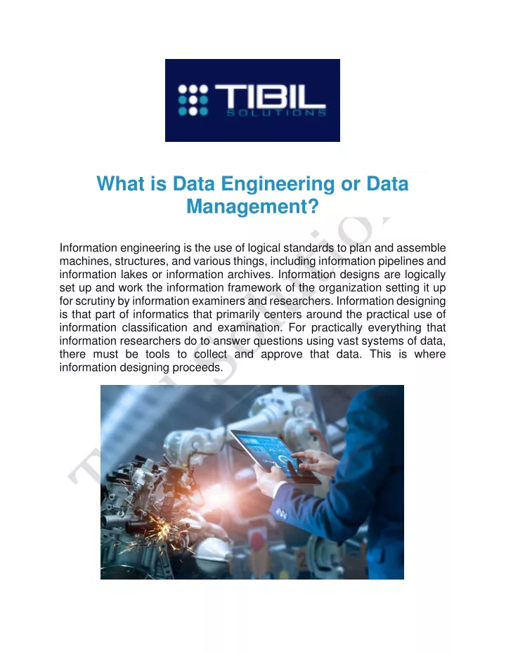 PPT - Data Engineering Solutions | Tibil Solutions PowerPoint ...