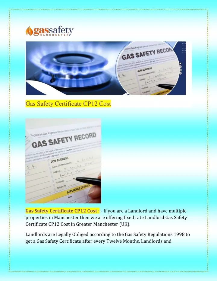 PPT - Gas Safety Certificate CP12 Cost PowerPoint Presentation, free ... PPT - Gas Safety Certificate CP12 Cost PowerPoint Presentation, free ...