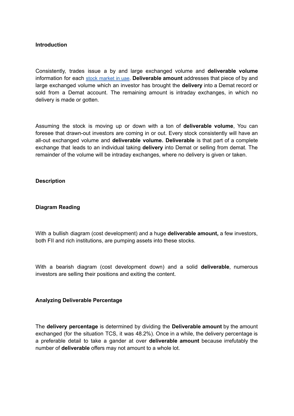 PPT - The History of What Is Deliverable Percentage In Stock Market ...