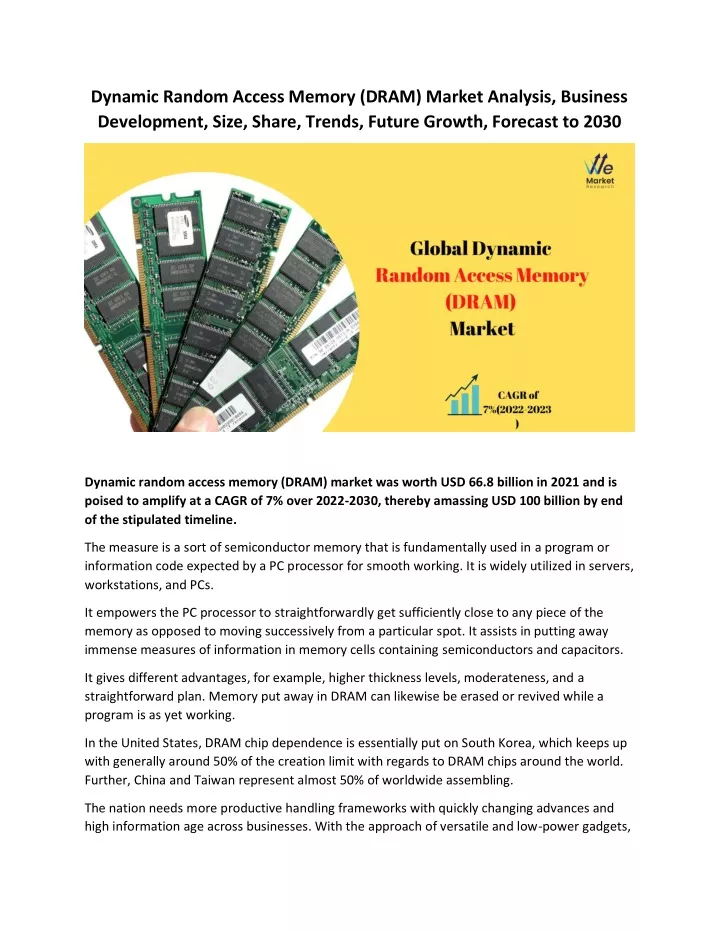 PPT - Dynamic Random Access Memory (DRAM) Market PowerPoint ... PPT - Dynamic Random Access Memory (DRAM) Market PowerPoint ...