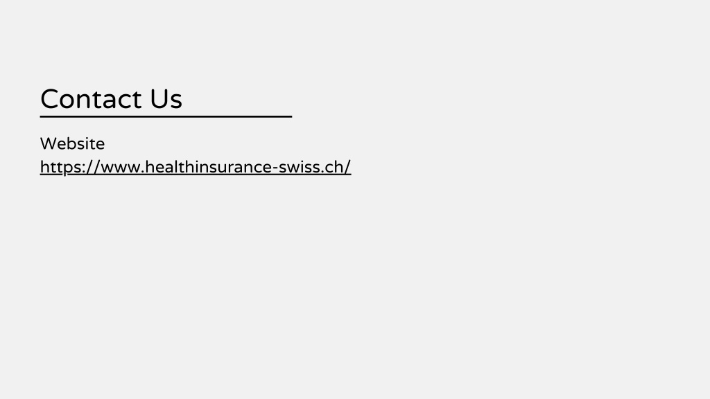 PPT - Health Insurance Comparison Switzerland PowerPoint Presentation ...
