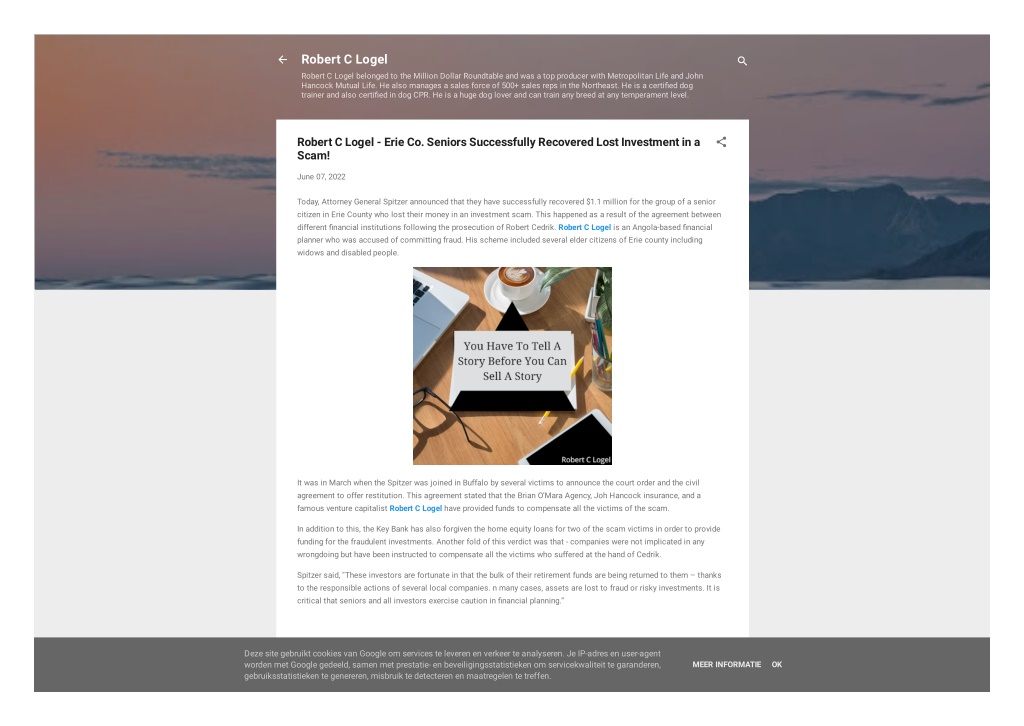 PPT - Robert C Logel - Erie Co. Seniors Successfully Recovered Lost ...