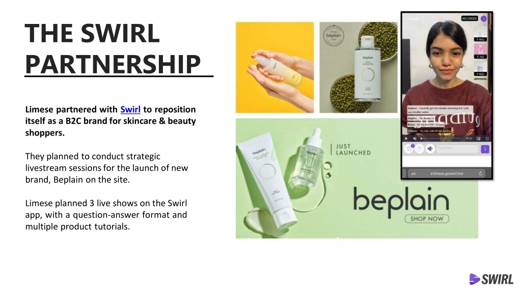 PPT - Limese partnered with Swirl to reposition itself as a B2C brand ...